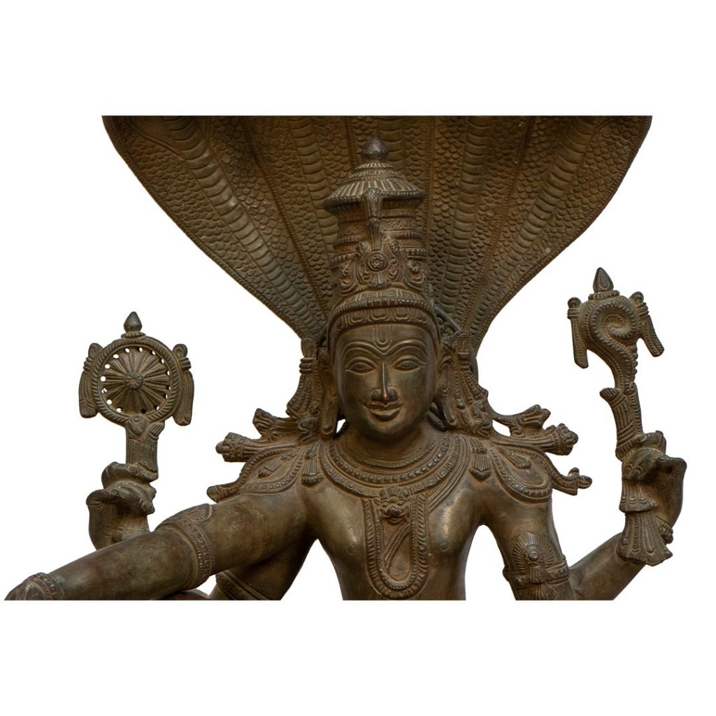 Shop Online Vishnu Ji Murti With Patina Finish at Artist Art