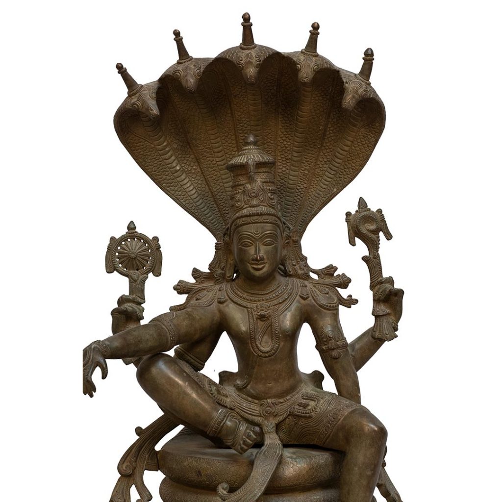 Shop Online Vishnu Ji Murti With Patina Finish at Artist Art